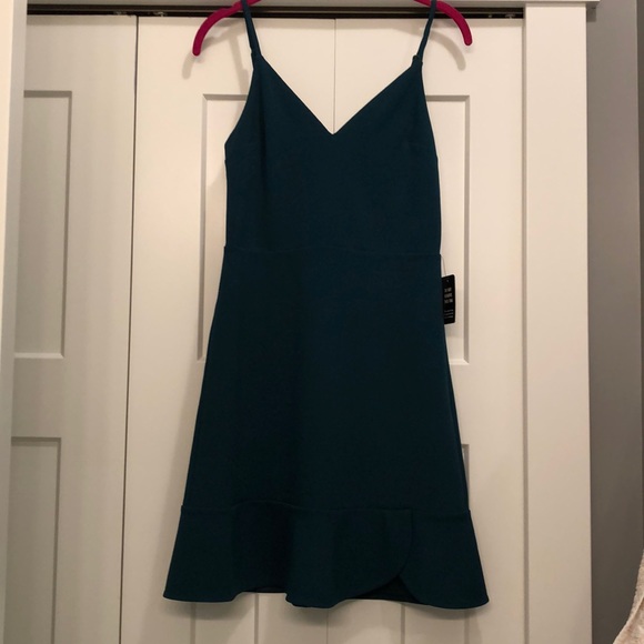 Express | Dresses | Green Express Dress | Poshmark
